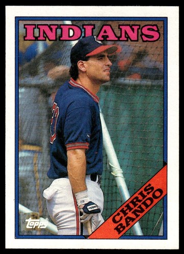 1988 Topps Baseball Card Chris Bando Cleveland Indians #604 | eBay