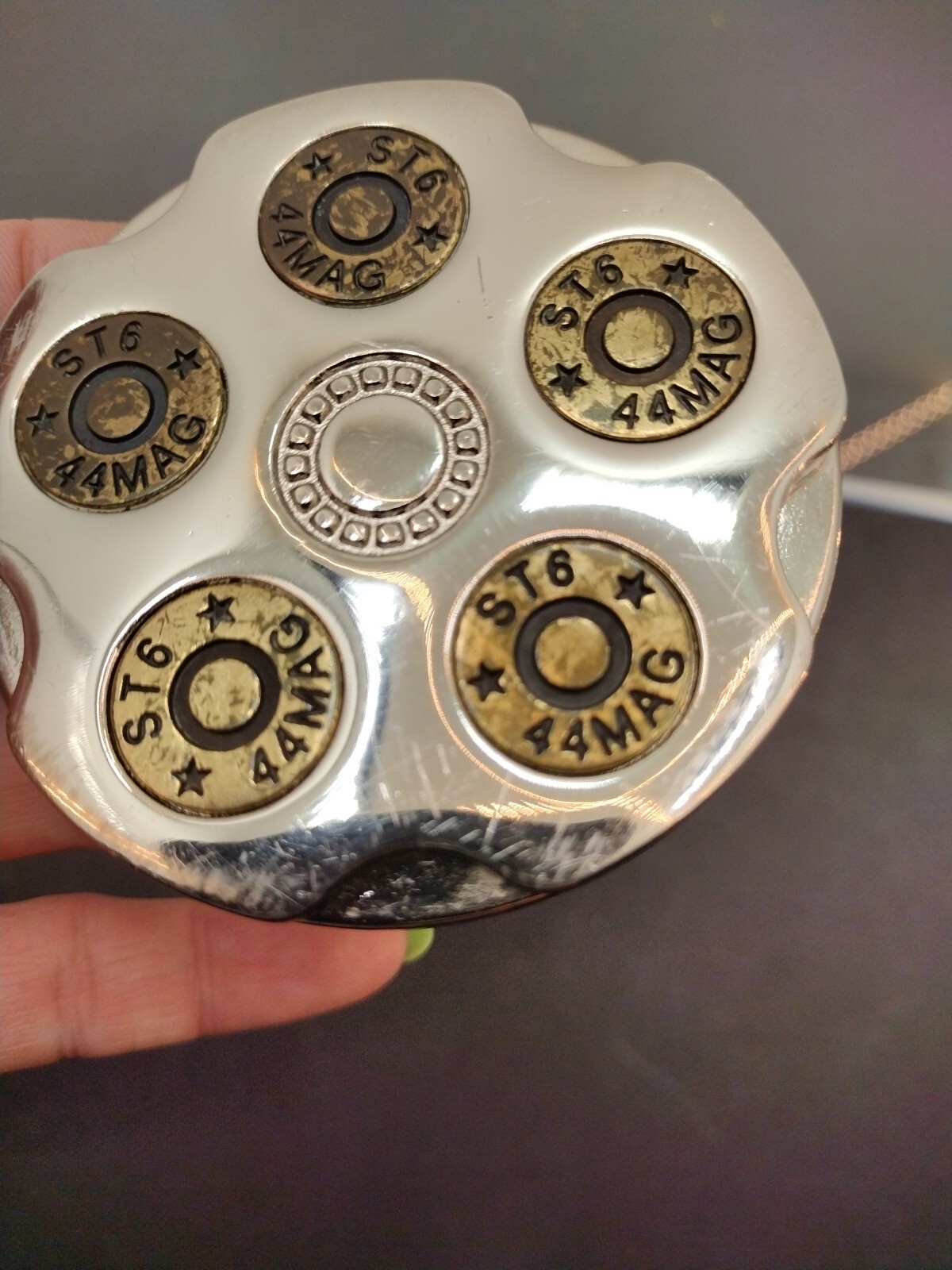 Gun Spinning Chamber Belt Buckle Revolver 44 Mag Spin… - Gem