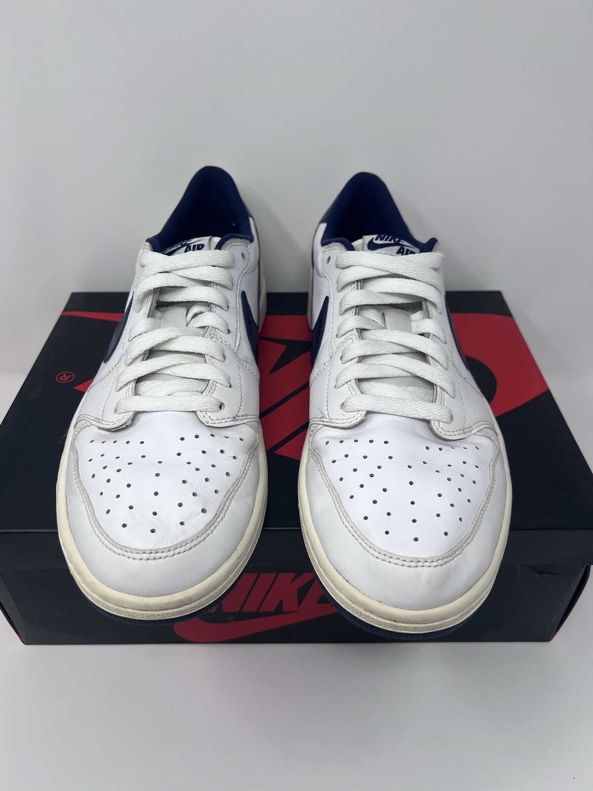 Nike Air Jordan 1 Low OG Metallic Blue Shoes Midnight… - Gem