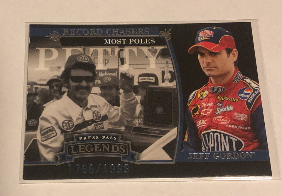 Jeff Gordon / Richard Petty 2006 Press Pass Legends Blue #1766 of 1999 ...
