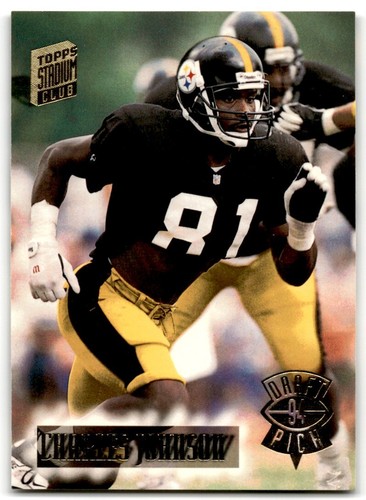1994 STADIUM CLUB CHARLES JOHNSON RC PITTSBURGH STEELERS #386 | eBay