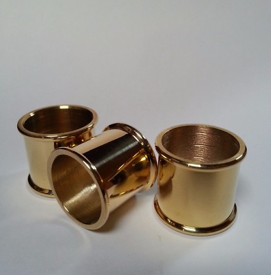 3 mixed BEADED BRASS COLLARS 22mm, 23mm & 24mm diameter for Walking ...