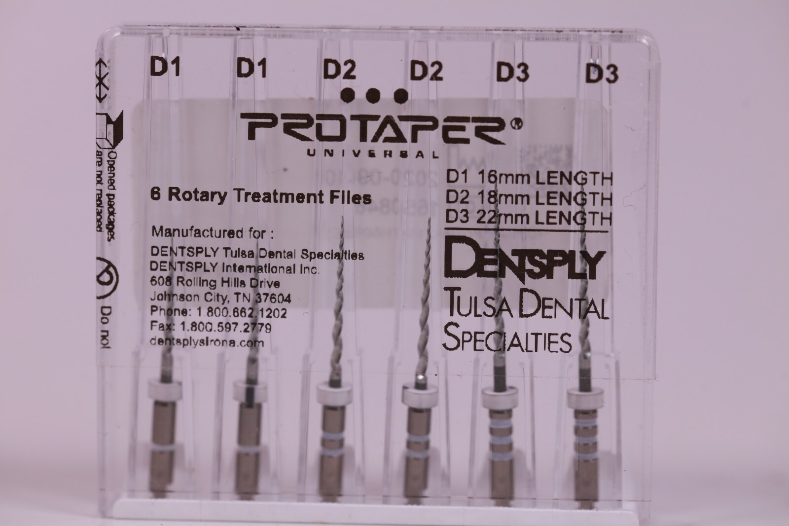 Dentsply ProTaper Universal Rotary Treatment Files Assorted Pack D1, D2 ...
