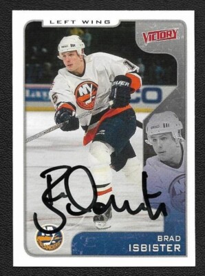 Brad Isbister Signed Auto 2001-02 Upper Deck Victory Islanders Card ...