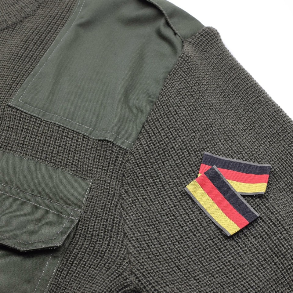 Mil-Tec brand Men Sweater German pullover Commando Jumper Olive OD ...
