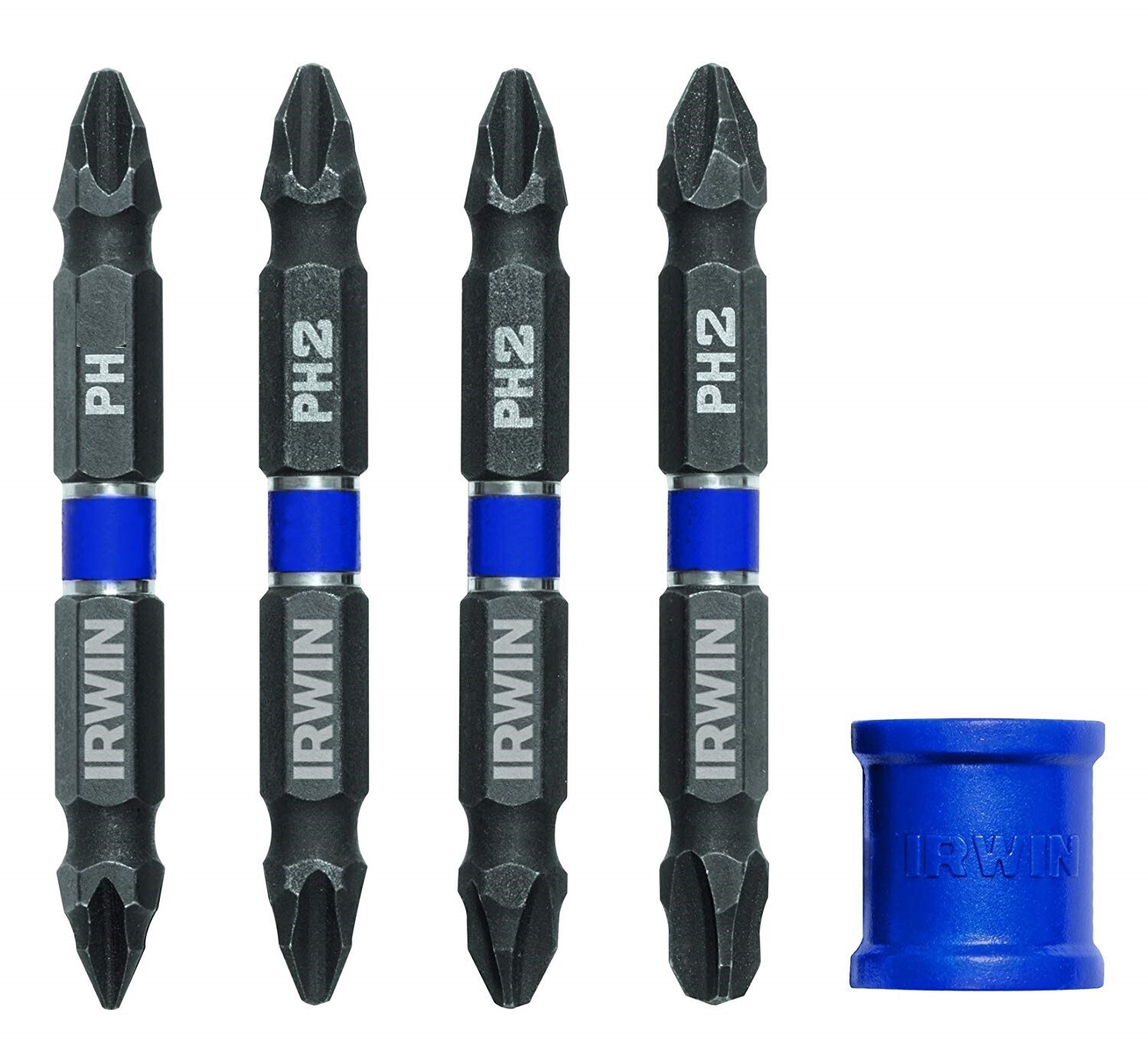 Irwin Multi Size Impact Driver Bit Double Ended 5 pc.1903520 Square ...