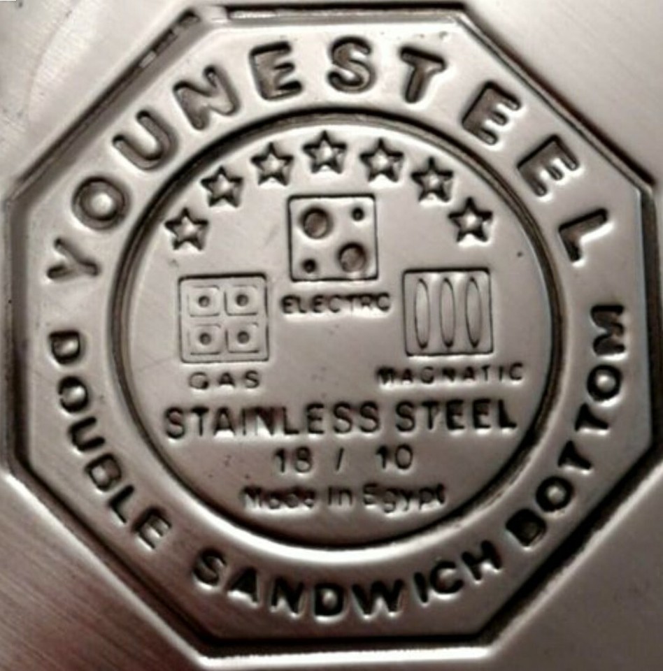 Beans Cooking Pot Stainless Steel Cookware Egyptian Damasa Double ...