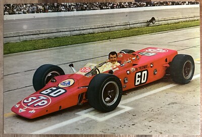 Vintage Indianapolis Motor Speedway Jumbo Postcard, Joe Leonard | eBay