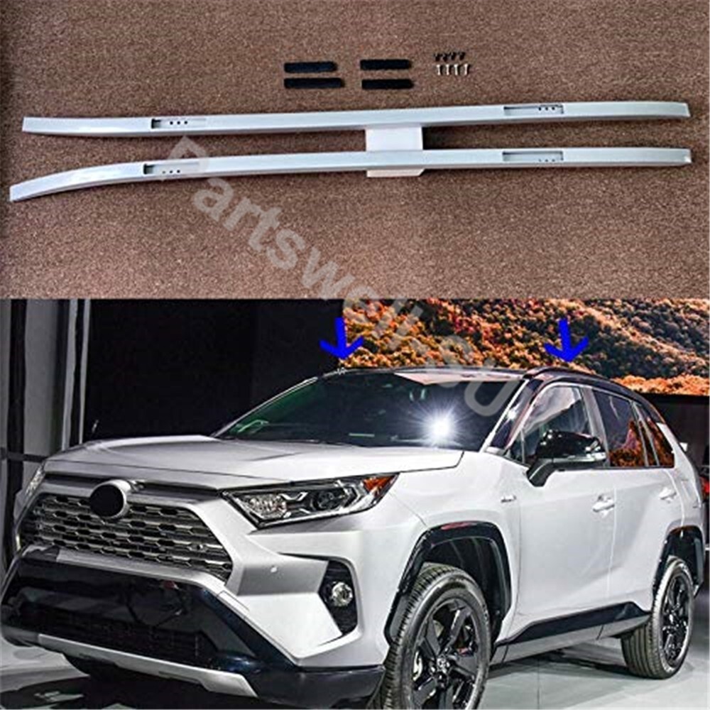 2Pcs Roof Rail Roof Rack Side Roof Rail Bars Fit for Toyota RAV4 RAV-4 ...