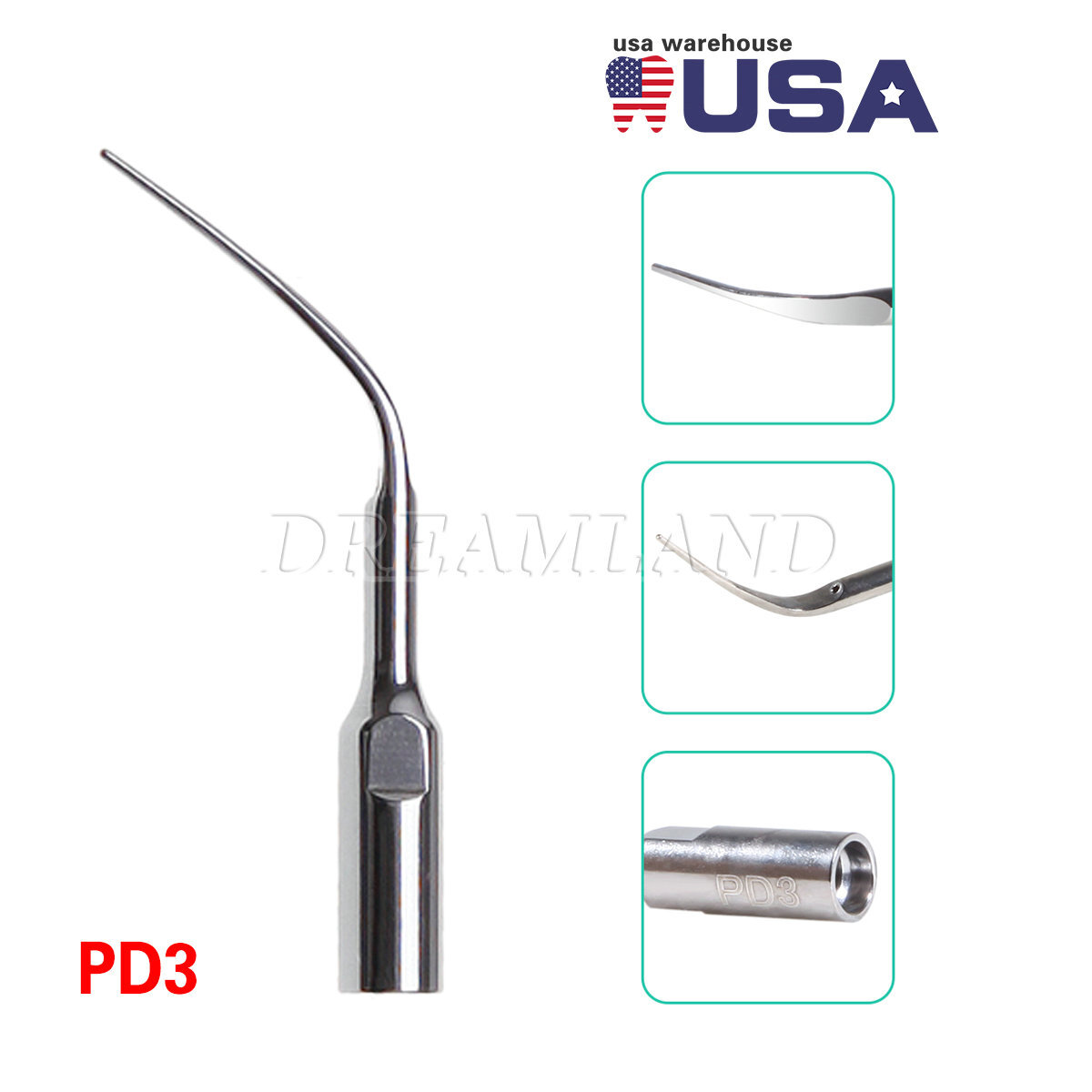Dental Ultrasonic Piezo Scaler Tips fit EMS Woodpeck DTE SATELEC ...