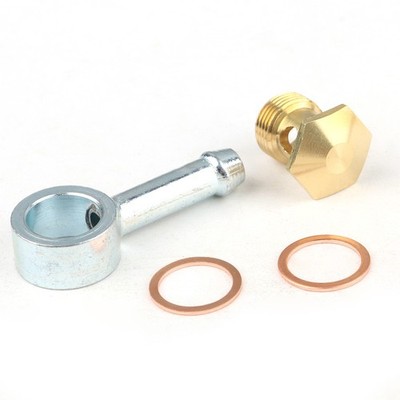 1Set 26-25 Holley Banjo Fuel Bowl Inlet Fitting 9/16-24 Thread 5/16 ...