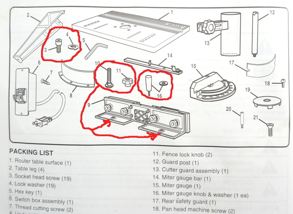 Ryobi Blue Router Table RT101 W/ Instructional Manual | eBay
