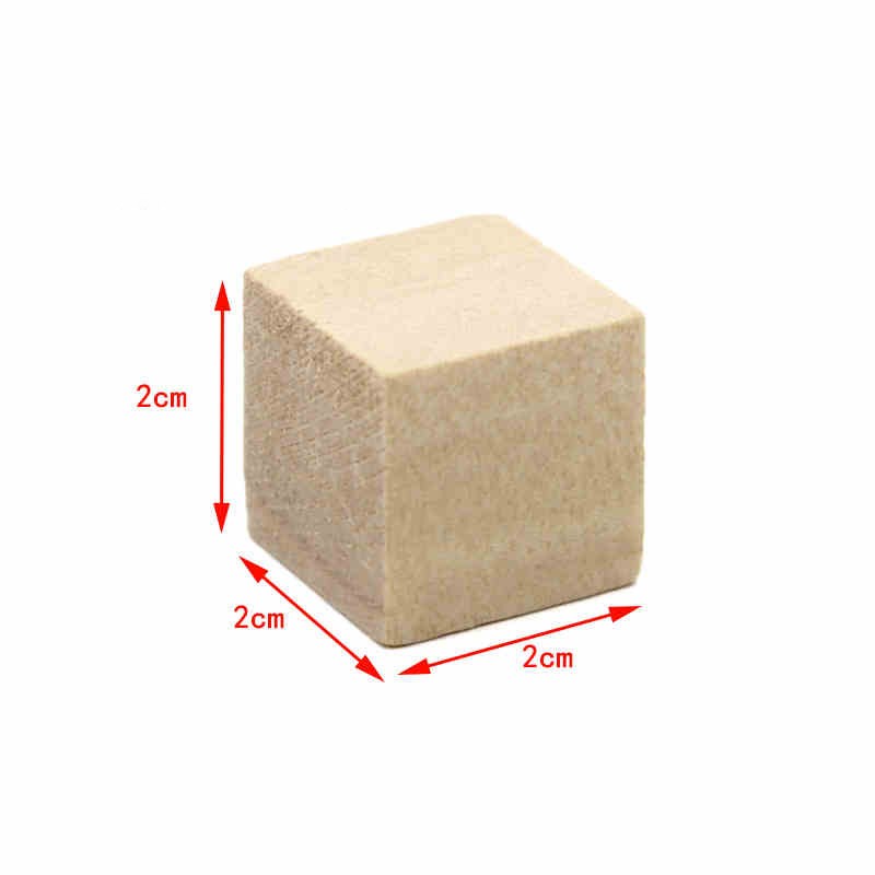 Square Larch Wood Blocks for DIY Models Natural Wood Grain Craft ...
