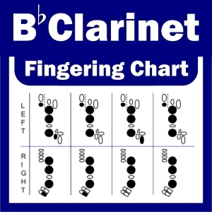 Bb Clarinet Fingering Chart - with Key Diagram - NEW | eBay