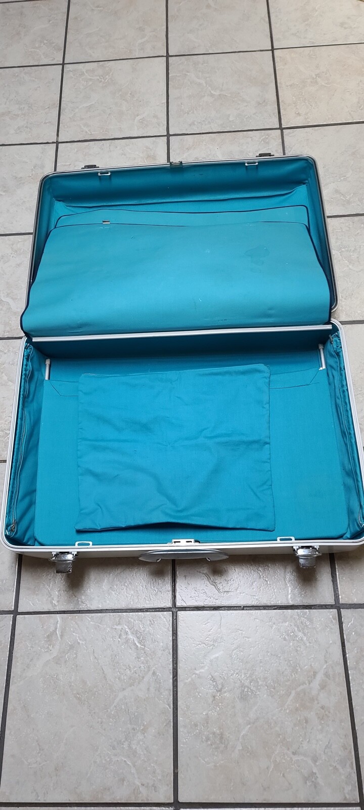 Vintage Large Zero Halliburton Aluminum Combination Lock Suitcase - 26 ...