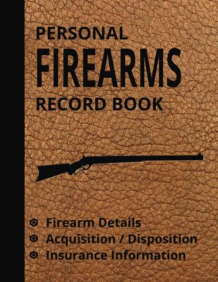 Personal Firearms Record Book: Firearm Inventory Log for Gun Owners to ...