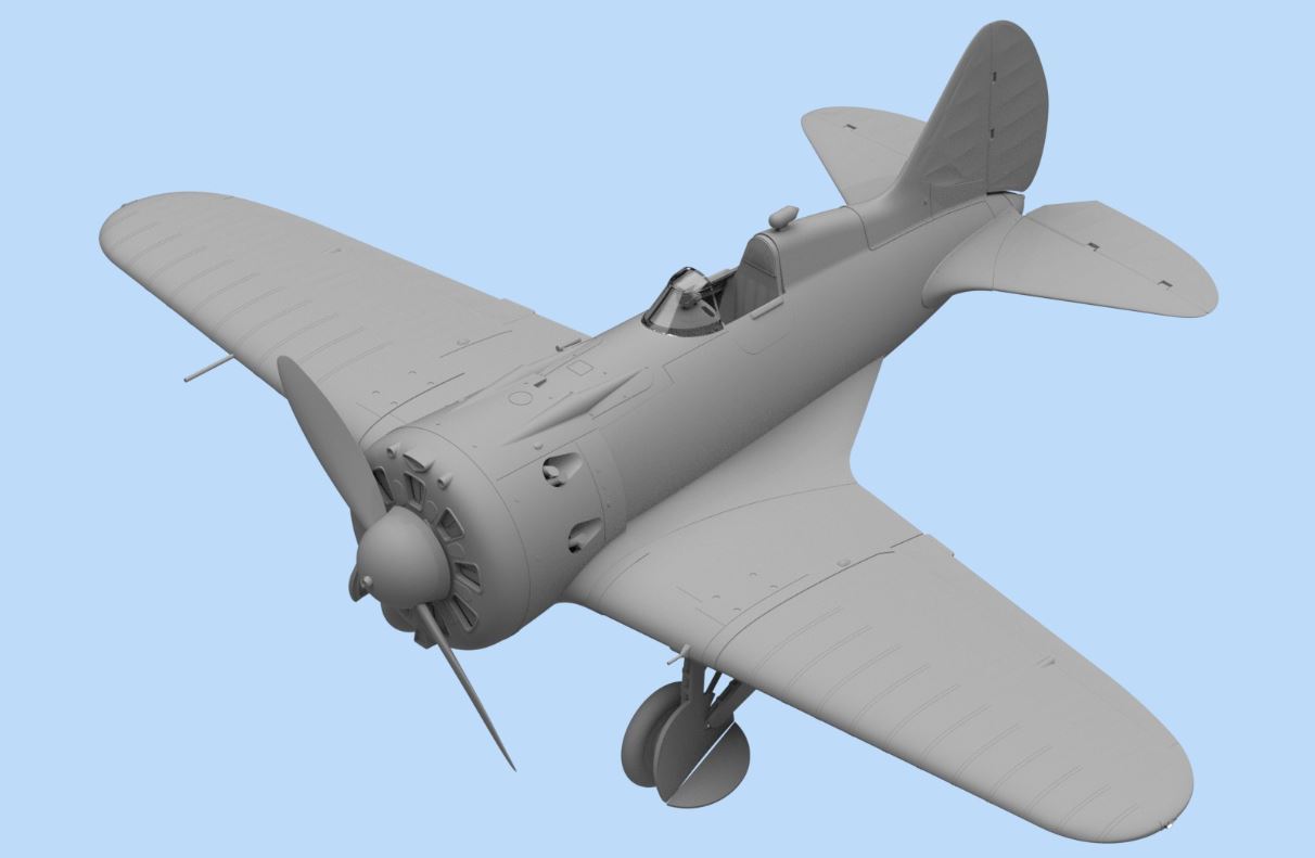 ICM 48097 - 1/48 I-16 TYPE 24, Soviet Fighter, WWII, plastic scale ...
