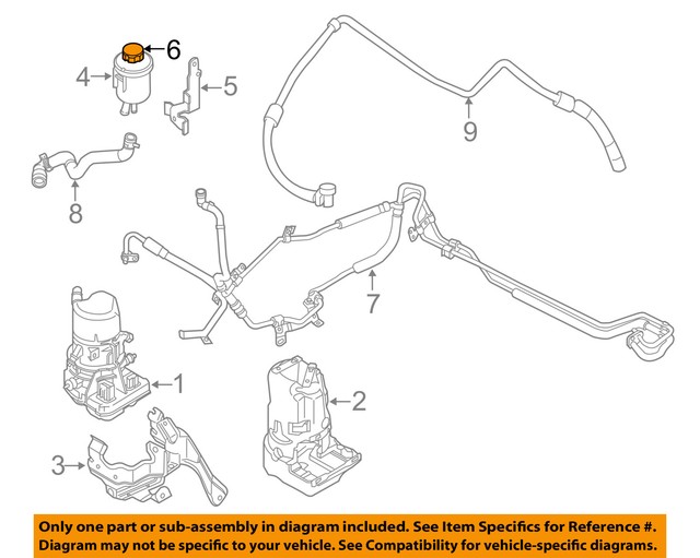 Volvo Xc70 P24 Power Steering Reservoir Cap 30741537 OEM for sale ...