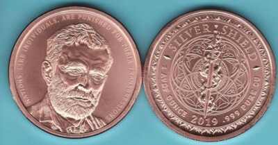 U S GRANT 1 oz. Copper Round 2019 MINI MINTAGE #139 Silver Shield | eBay