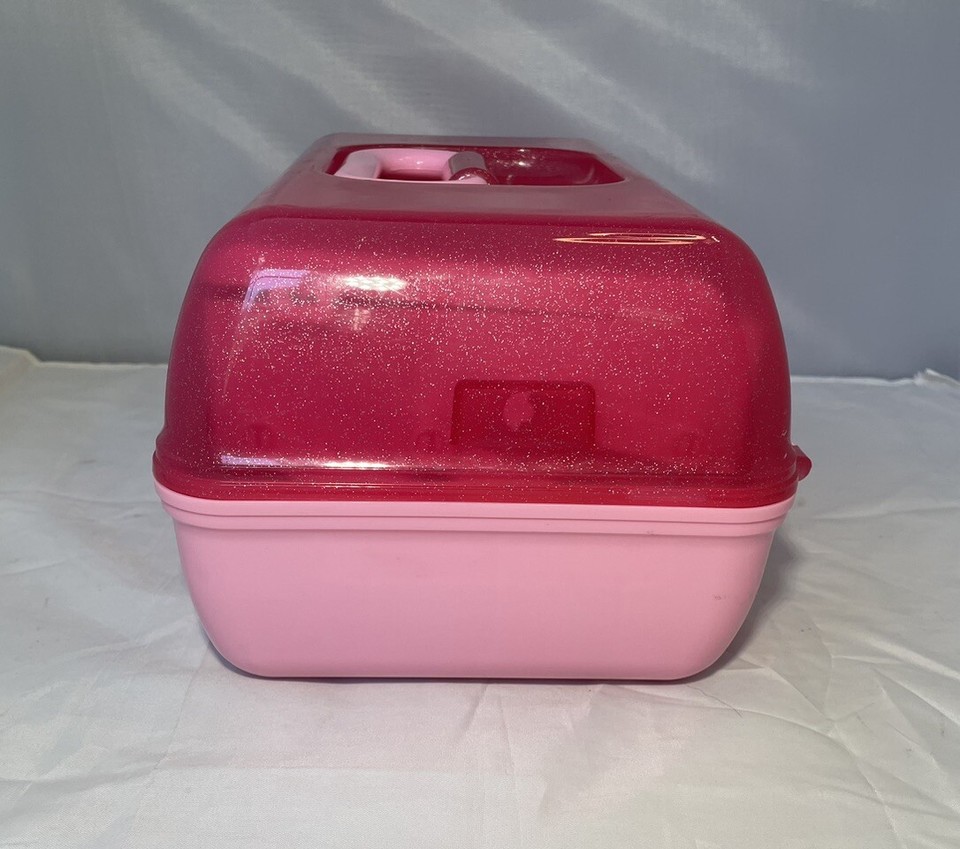 PINK Caboodles Makeup Cosmetic Case Organizer 3 Tier Travel W/Mirror ...