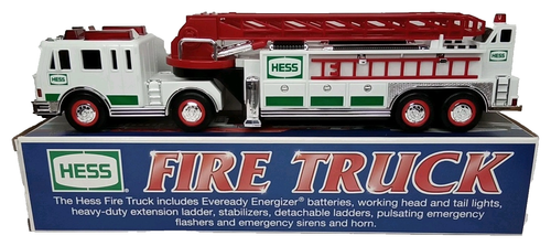 Vintage Fire Truck Flashing Lights Working Siren Amerada Hess With Box ...