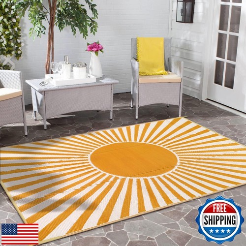 Anidaroel Outdoor Area Rug for Patio Clearance 5X8ft Waterproof ...