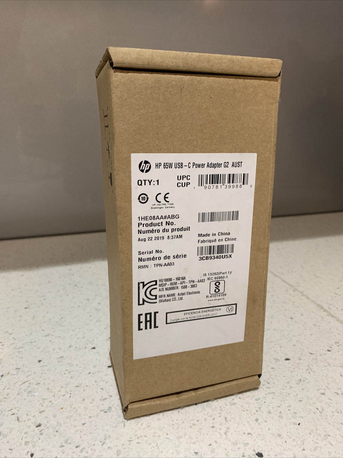 HP 65W USB-C Power Adapter Compatible with HP EliteBook / ProBook ...