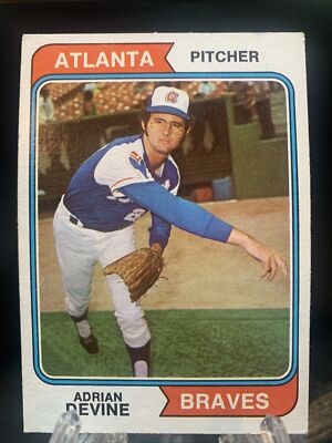 1974 Topps Adrian Devine Rookie Atlanta Braves #614 | eBay