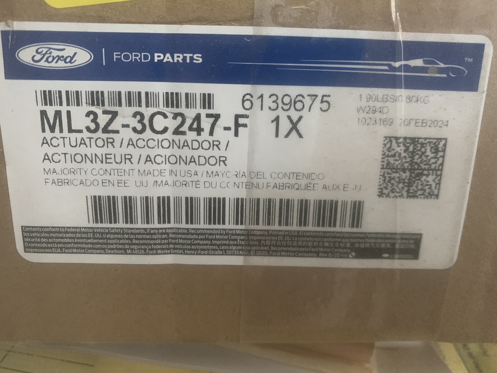 Genuine Ford Actuator ML3Z-3C247-F | eBay