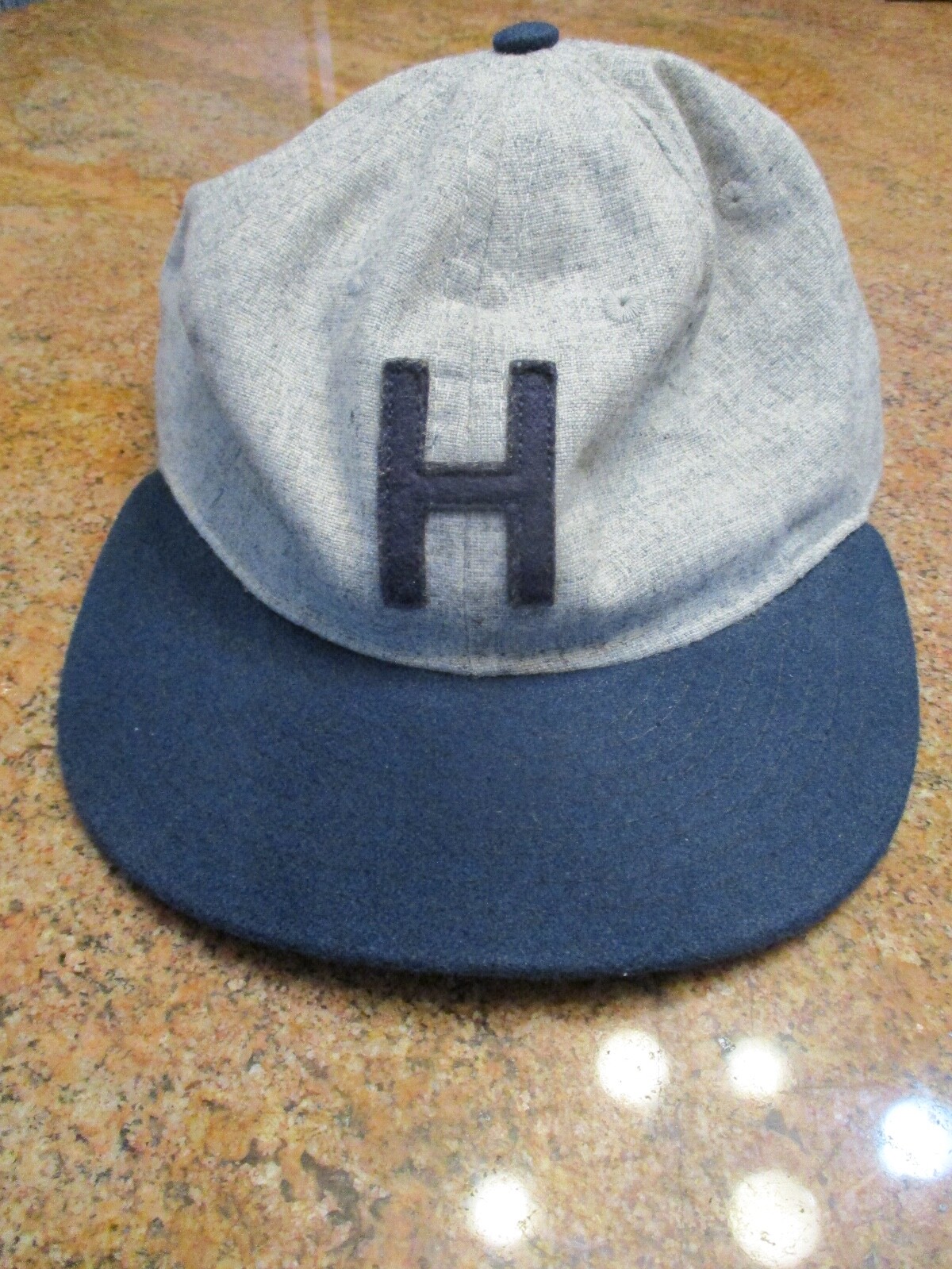 Ebbets Field Huckberry gray blue wool flannel snapbac… - Gem