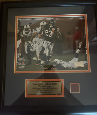 Devin Hester GAME USED! Chicago Bears Super Bowl Memorabilia XLI Photo ...