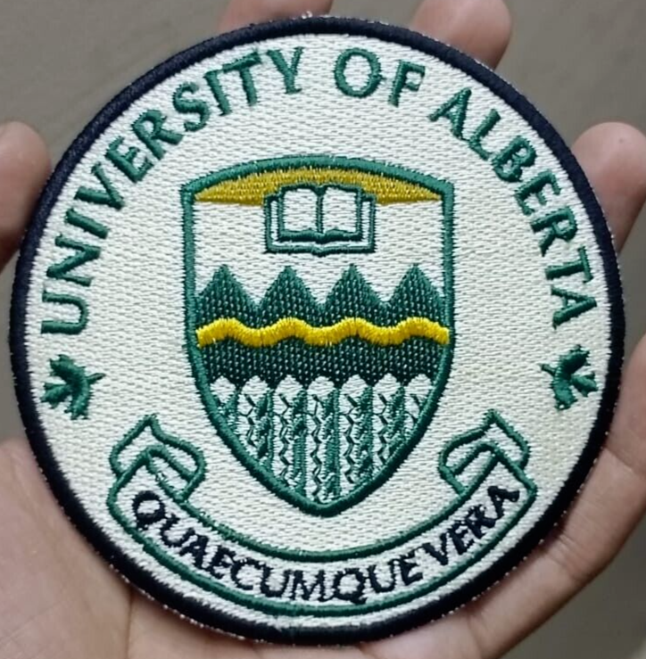 University of Alberta Logo Iron On Patch - Sew Patch - Embroidered ...