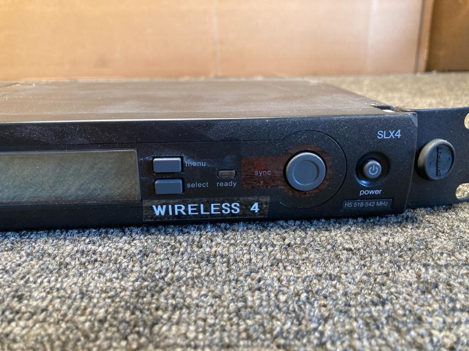 Shure SLX4-H5 494-518MHz Wireless Microphone Receiver Rack Pair | eBay