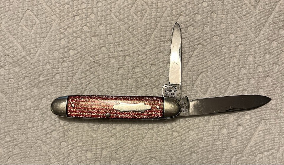 VINTAGE UTICA CUTLERY CO. FOUR LINE 2-BLADE JACK KNIFE | eBay