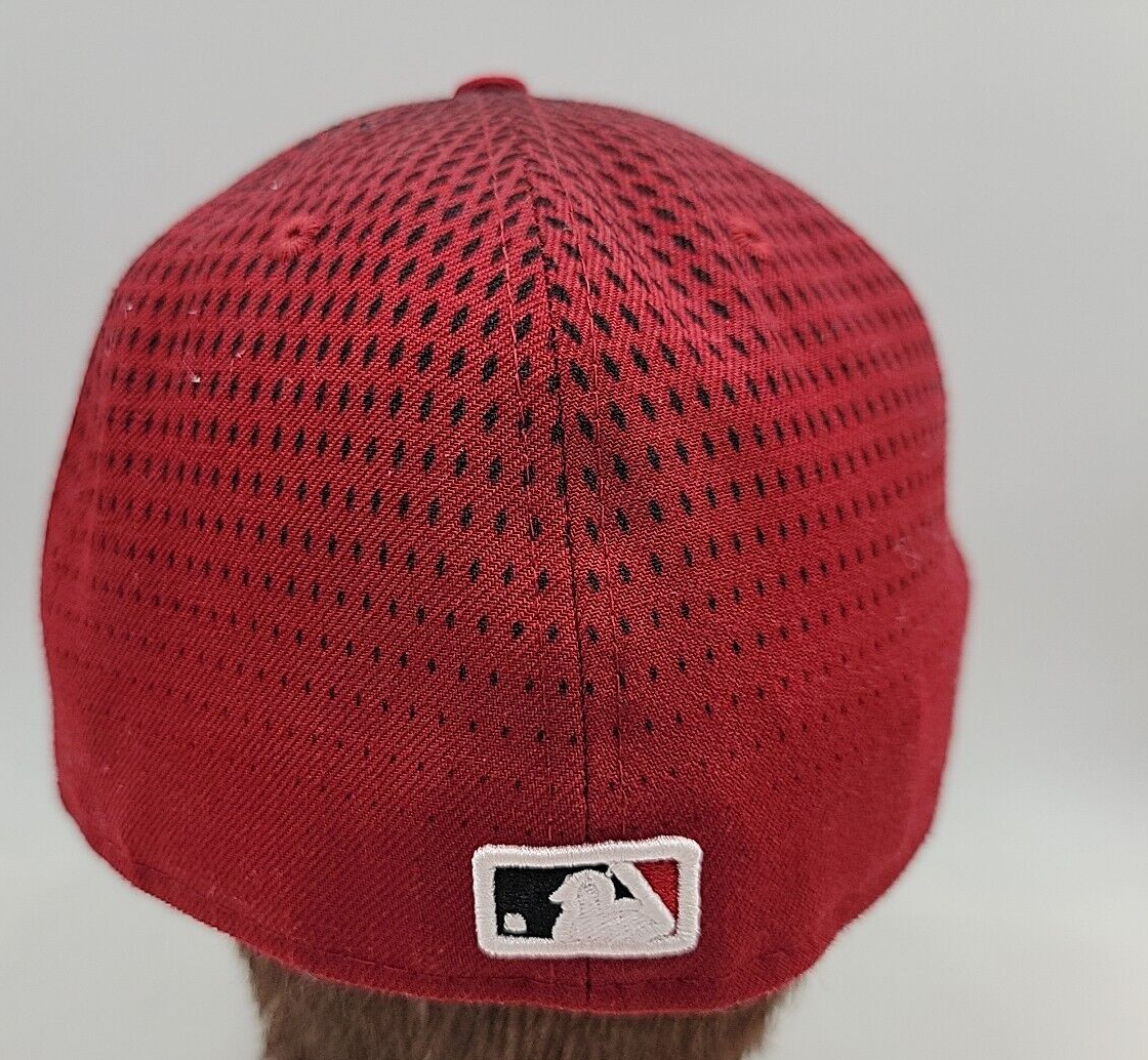 Arizona Diamondbacks Hat Cap Red New Era Fitted 7 1/2 MLB Snake Skin ...