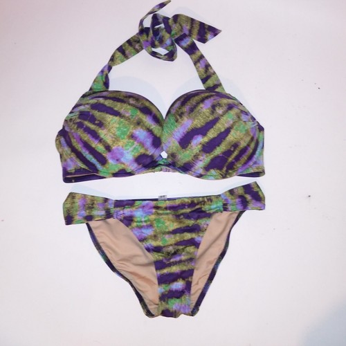 Victoria Secret Swim Bikini 36D Top Small Bottom Bombshell Push Up ...