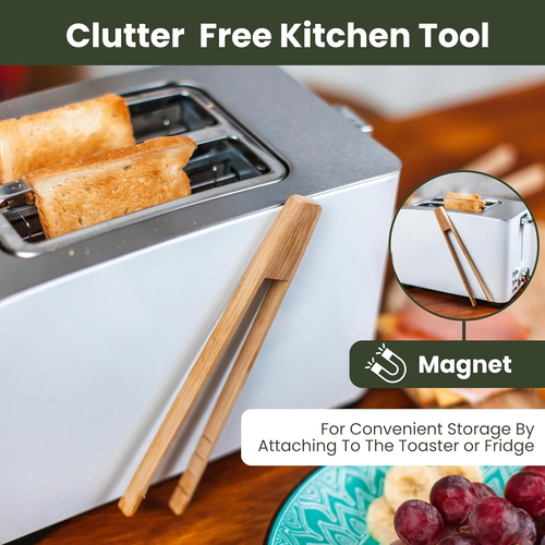 Toaster Tongs with Magnet | Kitchen Utensils for Cooking and Holding ...