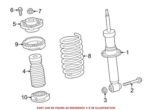 Genuine OEM Rear Coil Spring For BMW X3 X4 33536787202 | eBay