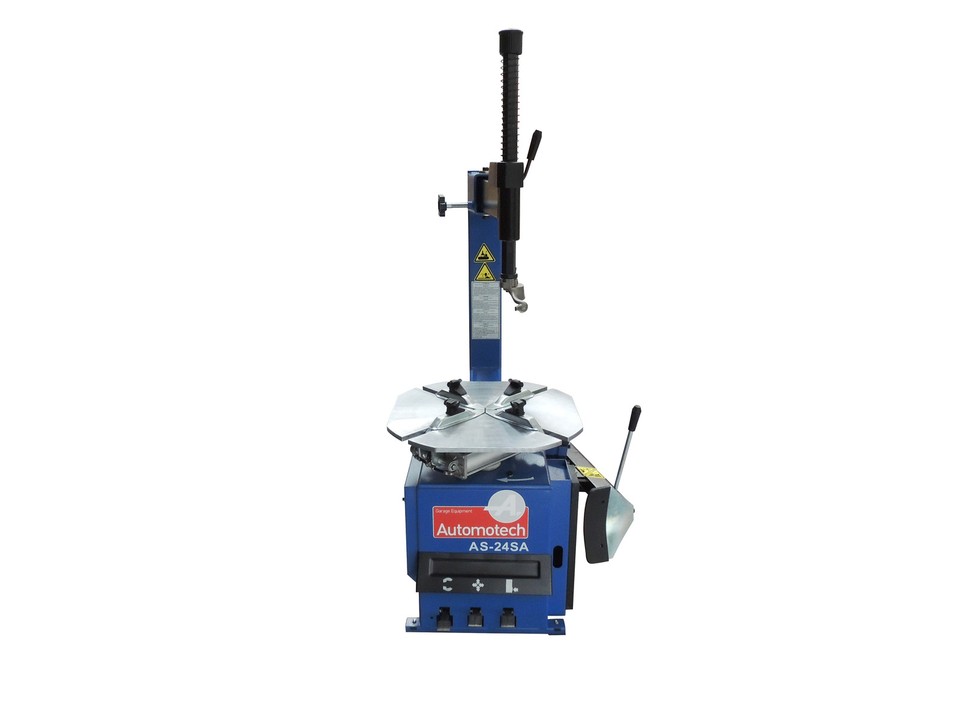 24" SEMI-AUTO TYRE CHANGER / TYRE MACHINE WHEEL BALANCER PACKAGE 240v ...