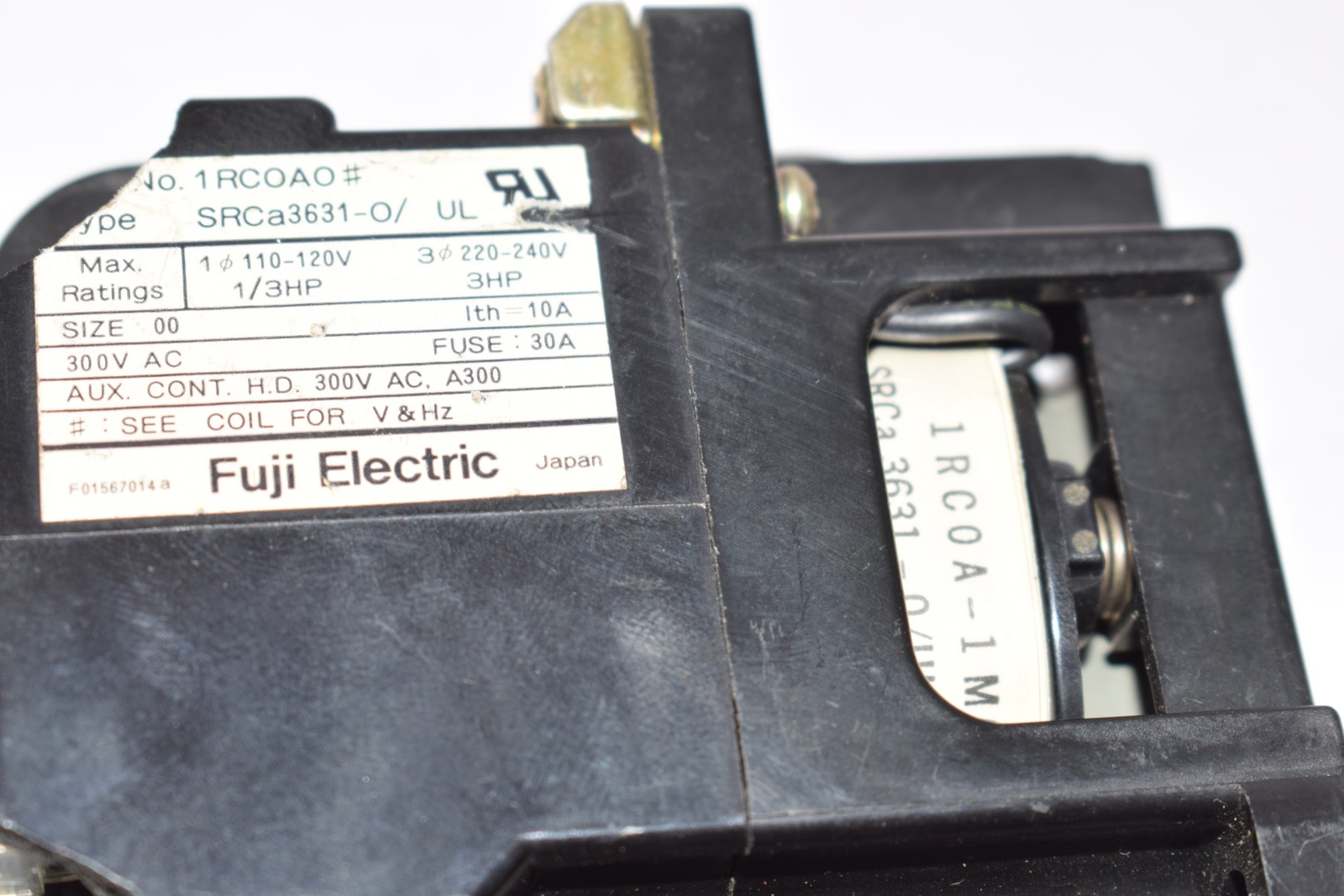 FUJI Electric 1RC0A0 SRCa3631-0/ UL Magnetic Contactor Switch 110-120V ...