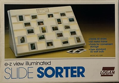 Logan Electric 12 x 16" E-Z View Slide Sorter #1055 Holds 40 Slides | eBay