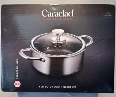 Caraclad/hex Ellevated Hex Nonstick Stainless/Aluminum 4qt Dutch Oven ...