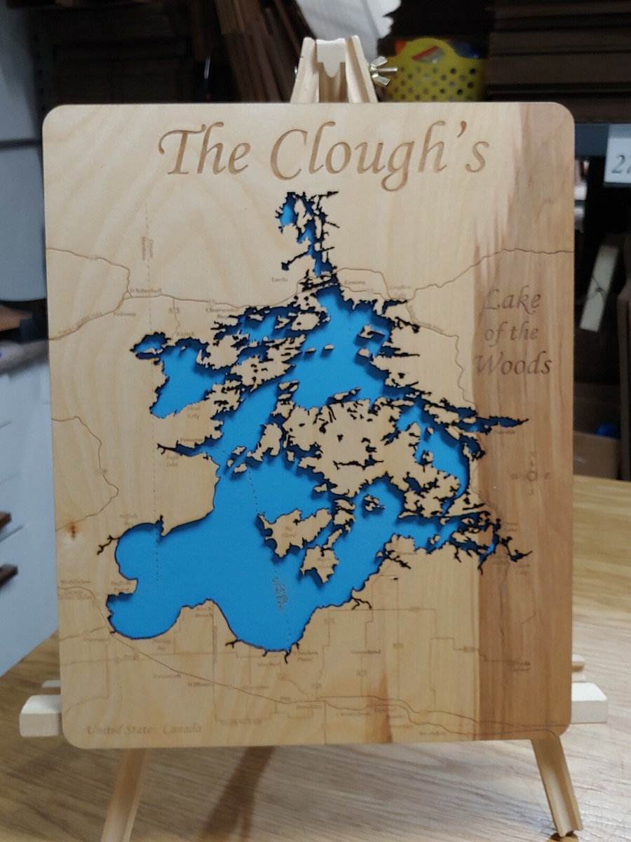 Lake Of The Woods Map Trailing Ahead: Lake Of The Woods In