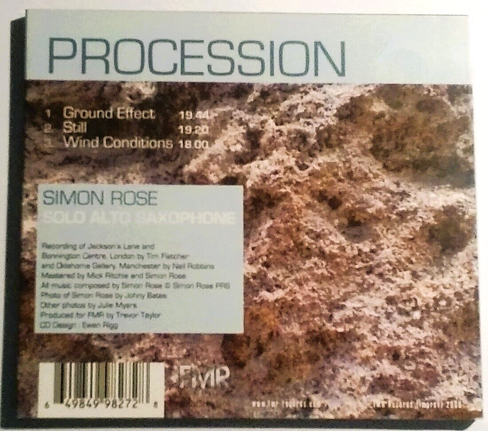Procession [Solo Alto Saxophone] by Simon Rose (CD, FMR Records, 2006 ...