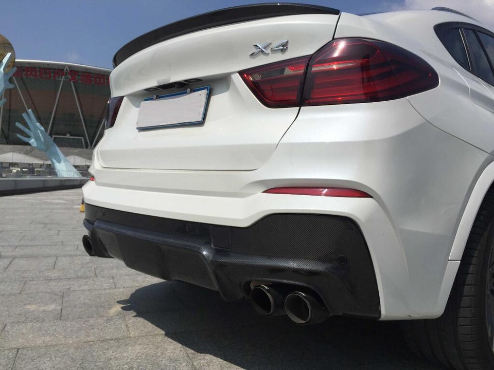 For BMW X4 F26 xDrive35i M-Sport 2014-2018 REAL Carbon Rear Bumper ...