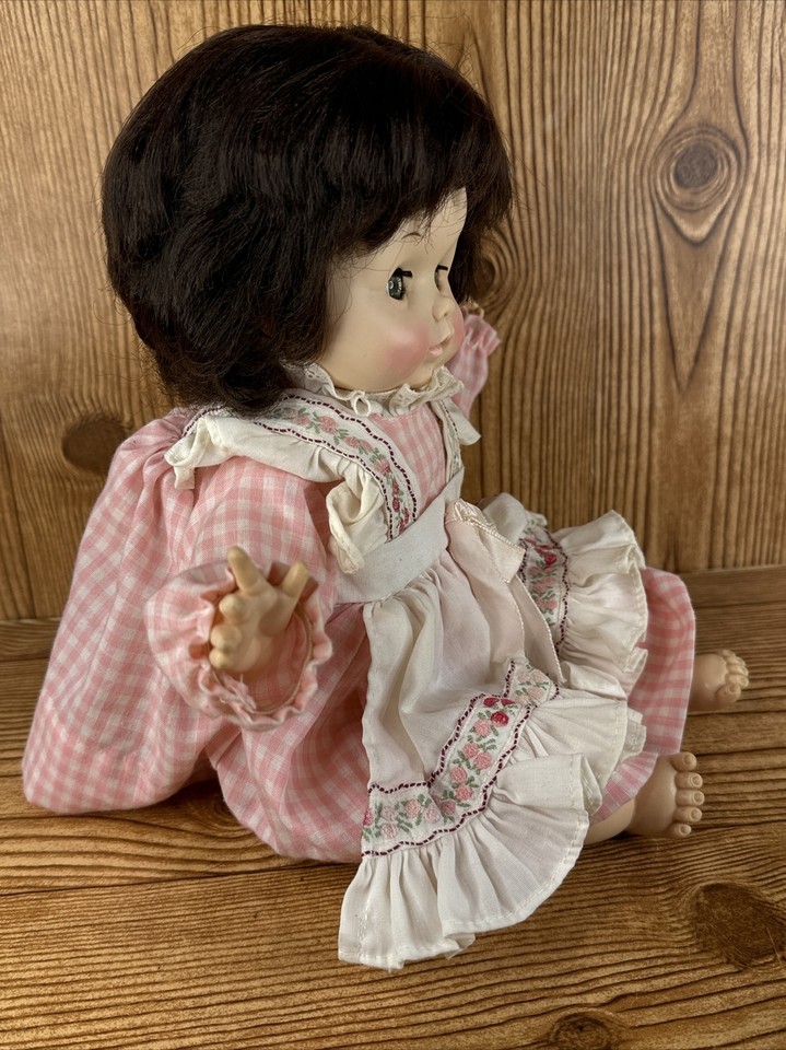 Vintage Effanbee Baby Doll Buttercup 9379 Brown Hair Blue Eyes 15 ...