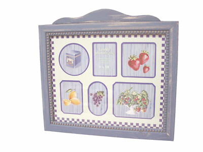 (st021) picture frame photo frames multiple sextuple wood box 24x19 ...