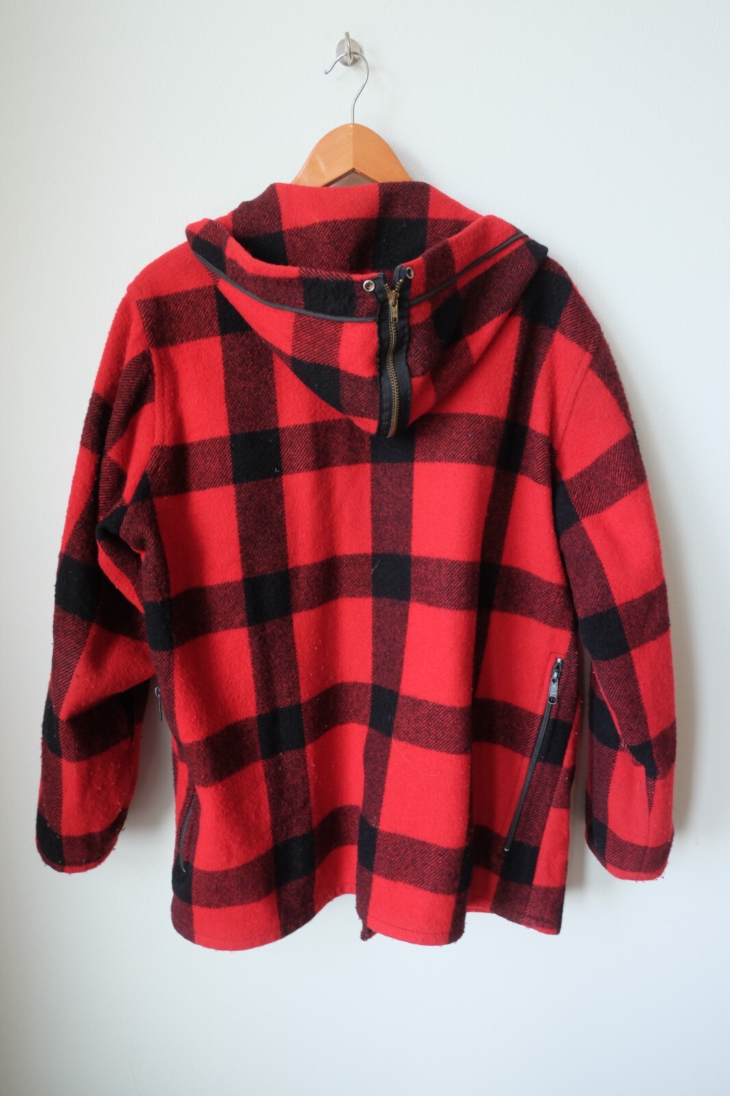 VINTAGE USA Johnson Woolen Mills Coat Mackinaw Wool Cruiser Jacket Jac ...