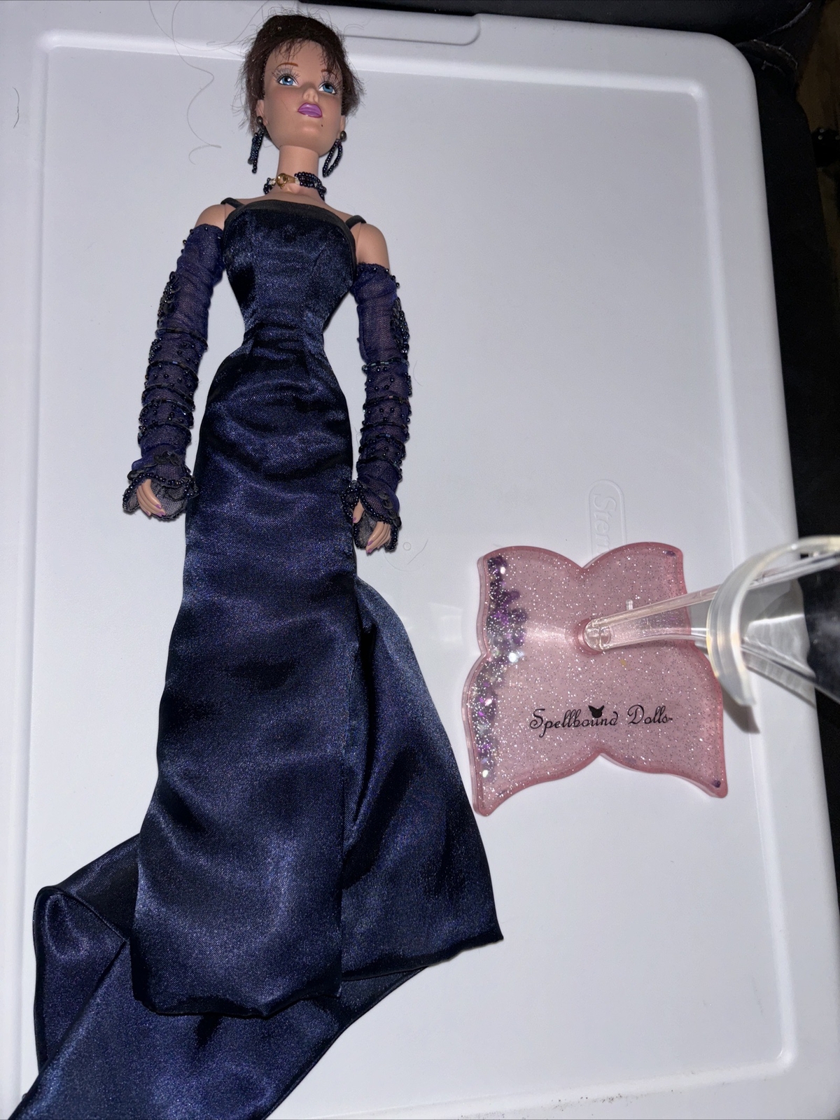 Spellbound GiGi Doll Formal Blue Gown 17" Butterfly Ring Sandra Bilotto ...