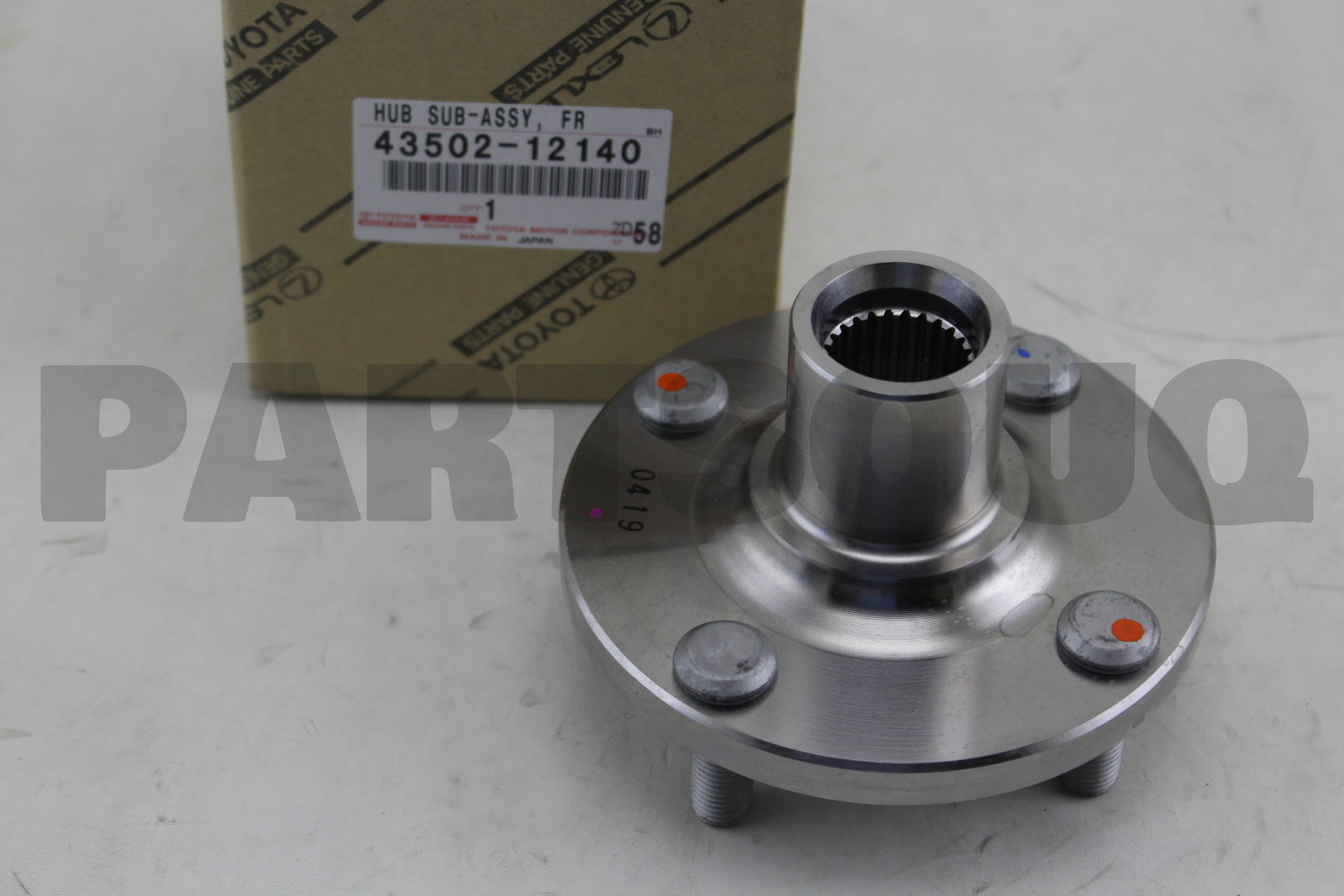 4350212140 Genuine Toyota HUB SUB-ASSY, FRONT AXLE, RH/LH 43502-12140 ...